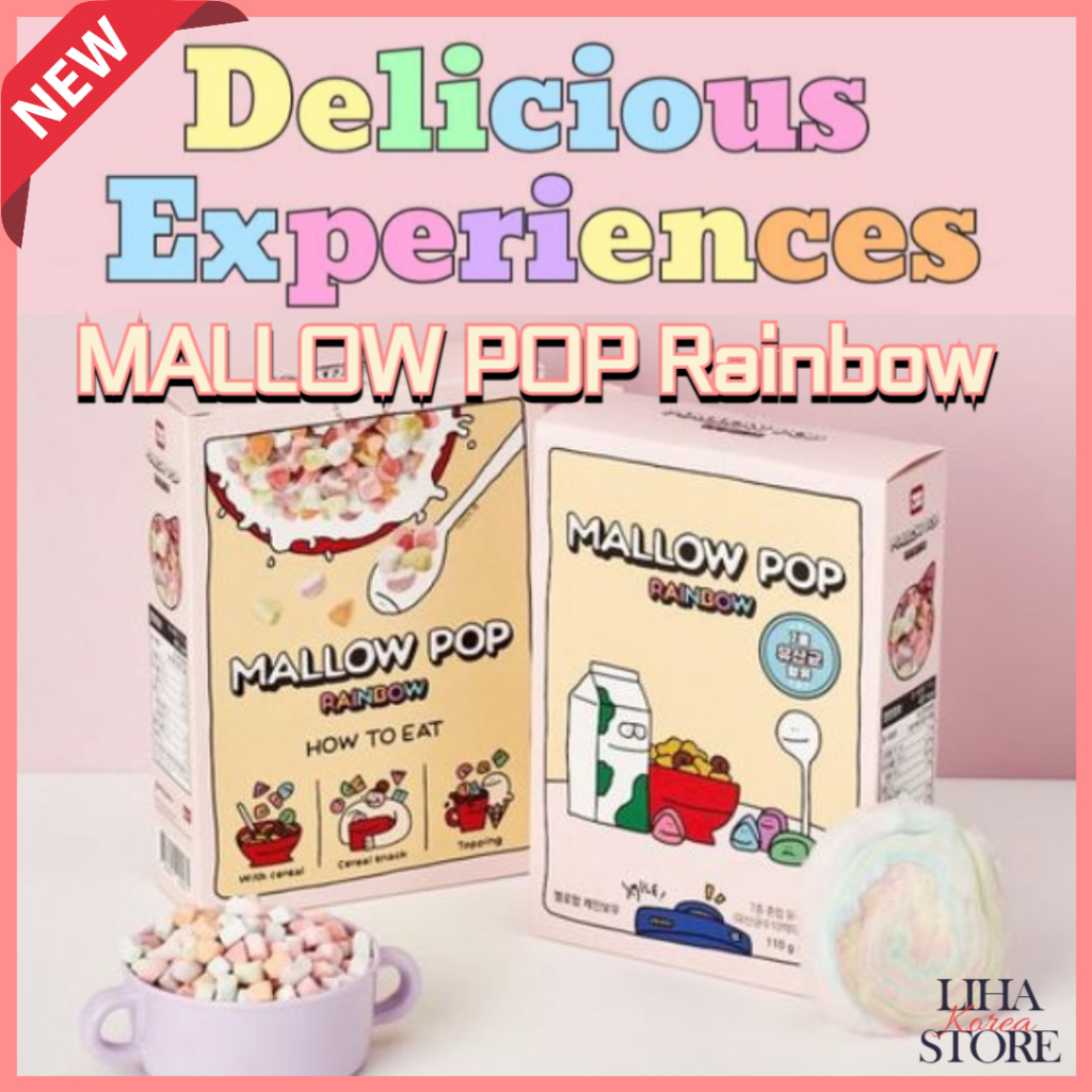 MALLOW POP Rainbow 110g Rainbow Cereal Marshmallow Cereal Flavored ...
