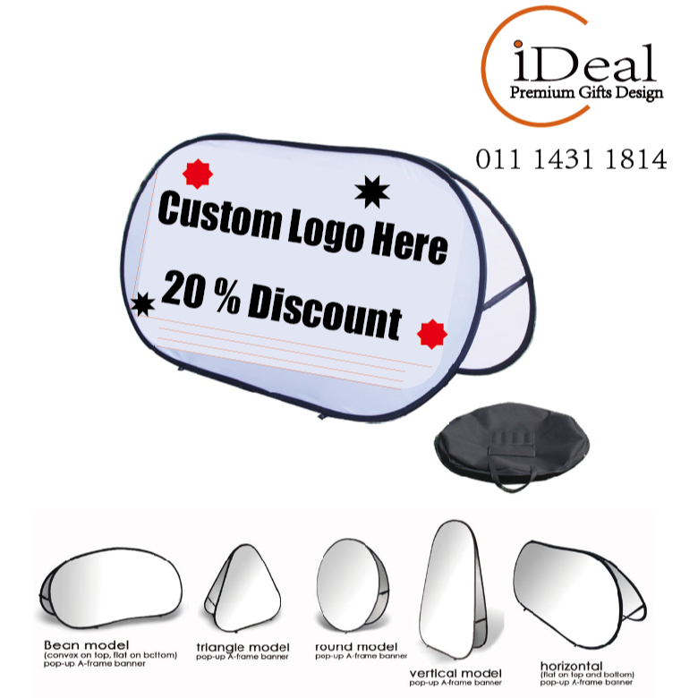 Pop Up Banner Foldable Indoor or Outdoor Display Custom Banner Print ...