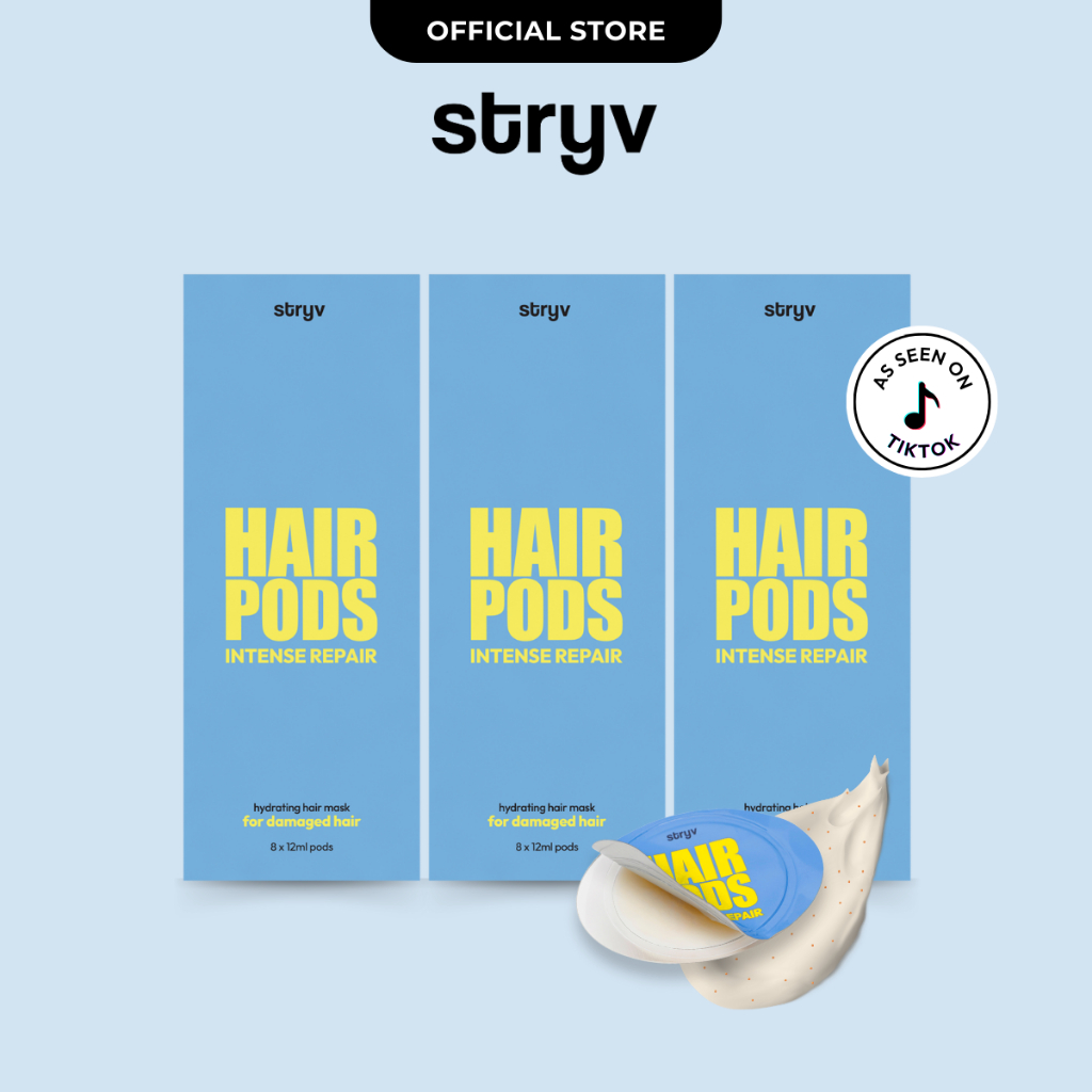 Stryv Intense Repair Hair Pods | 5 Minute Miracle Mask | Damage Repair ...
