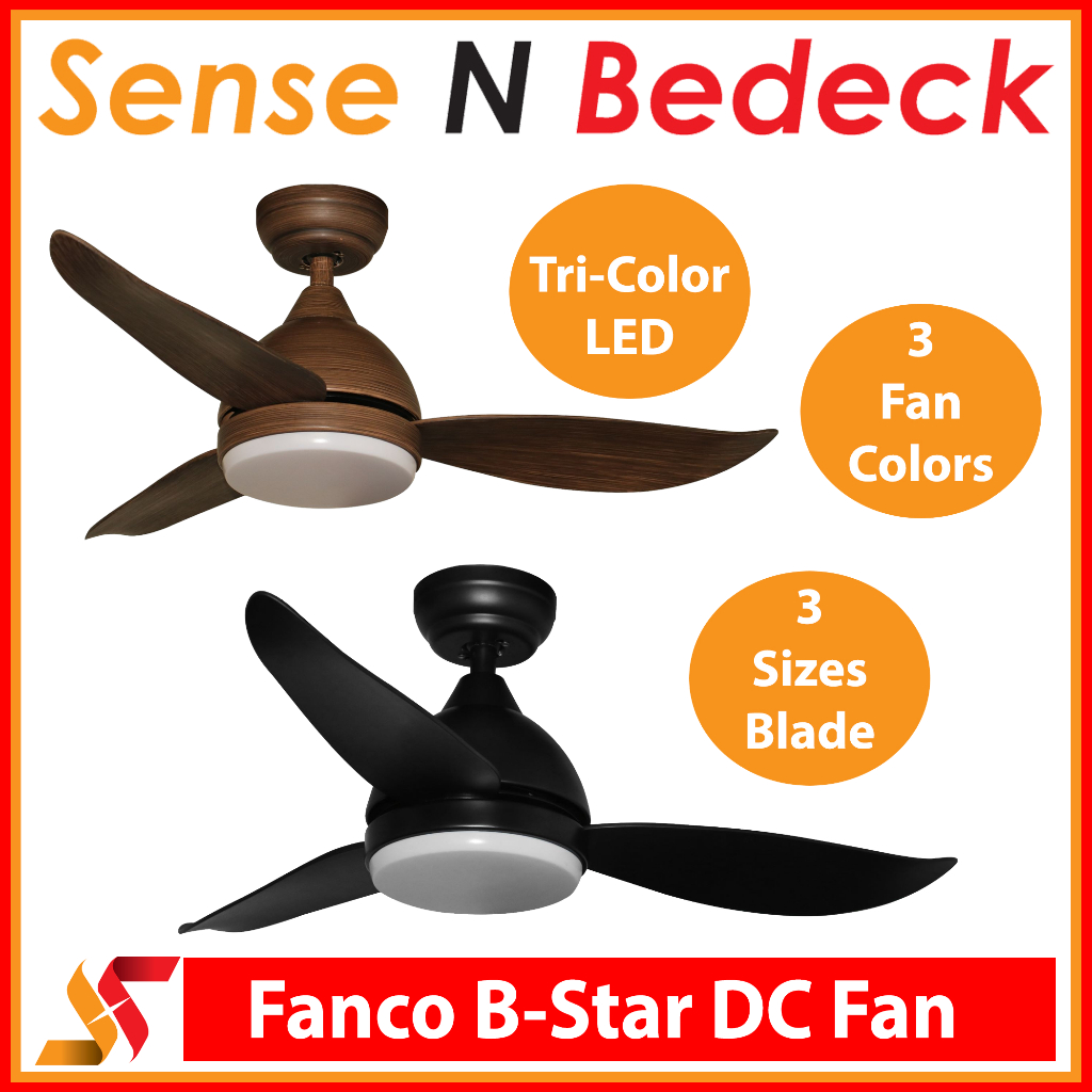 Fanco B-Star DC Ceiling Fan come with LED and Remote Control | Shopee ...