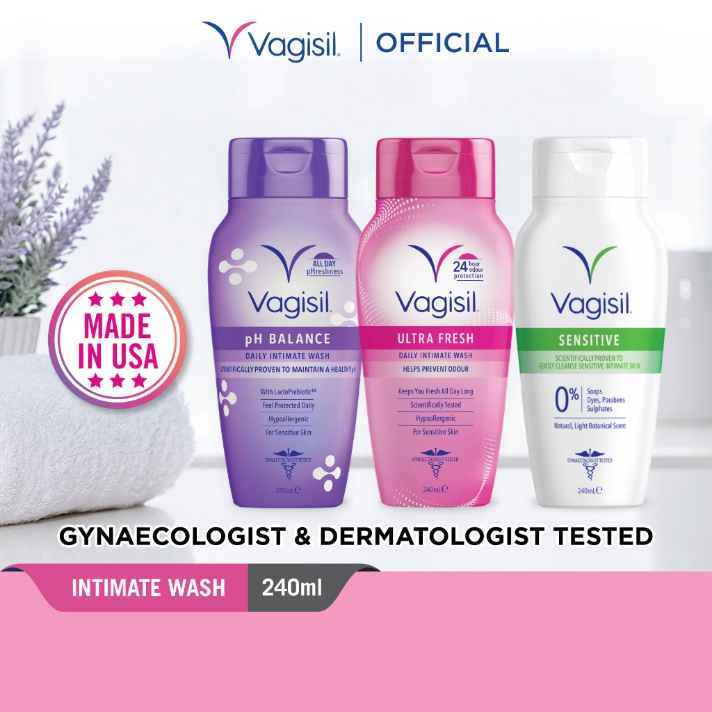 Vagisil Daily Intimate Wash 240ml - Ultra Fresh/Sensitive/pH Balance ...