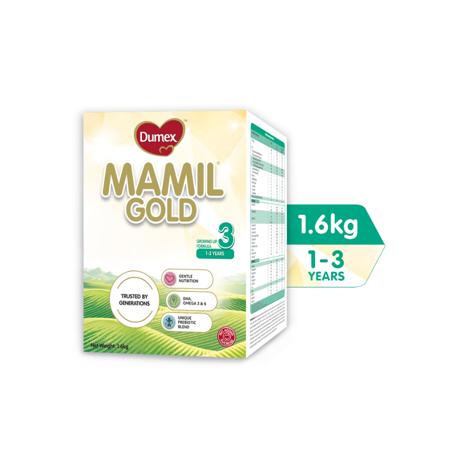 Dumex Mamil Gold Stage 3 Growing Up Formula (1.6kg) | Shopee Singapore