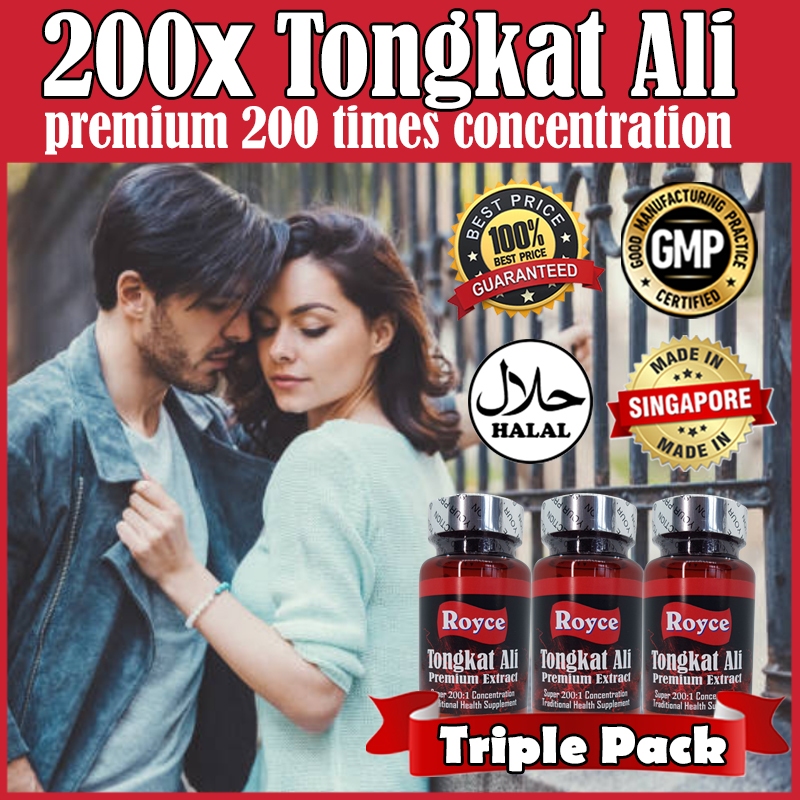 Royce Tongkat Ali Triple Pack Bundle (60x3) capsules | 200X Better ...