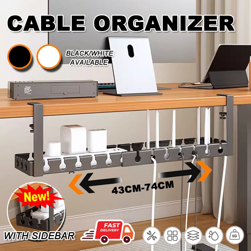[SG Stock]Cable Organizer/Under Table Cable tray Cable Management Tray ...