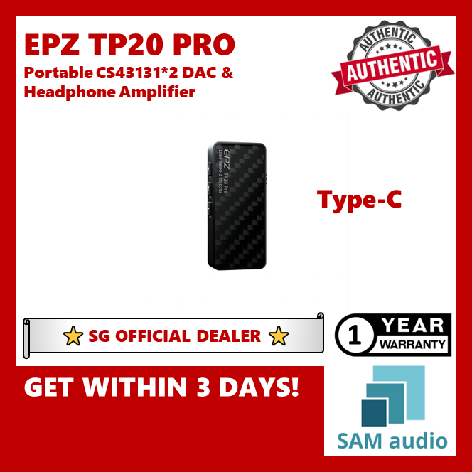 [🎶SG] EPZ TP20 PRO (TP20PRO) Portable CS43131*2 DAC & Headphone Amplifier | Shopee Singapore