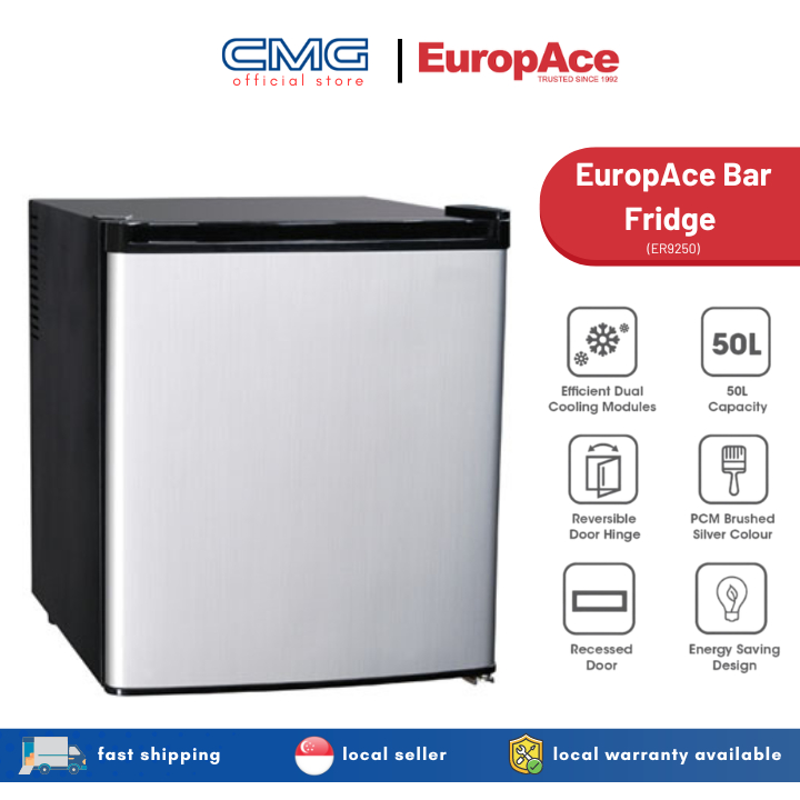 Europace ER 9250 50L Bar Fridge Grey | Shopee Singapore