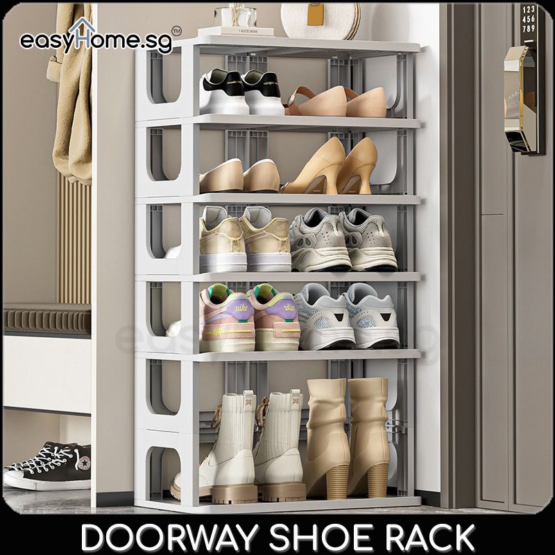 Easyhome.sg DF026 Doorway Shoe Rack / Storage Organizer Shelf ...