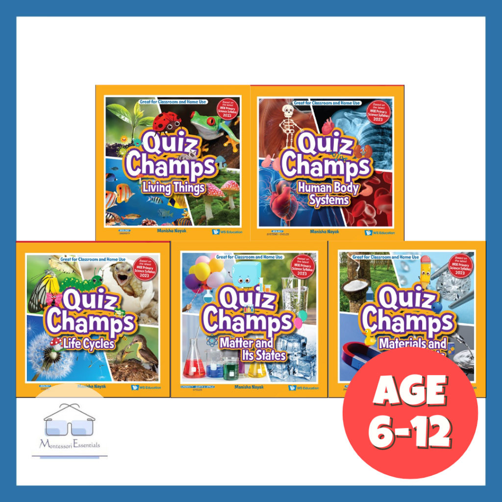 WS E - Quiz Champs Set 1 Single Books Children Science Book Age 6-12 ...