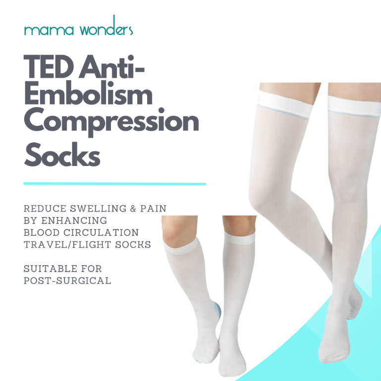 Mama Wonders TED Anti Embolism Ted Hose Compression Thigh Stockings 15 ...