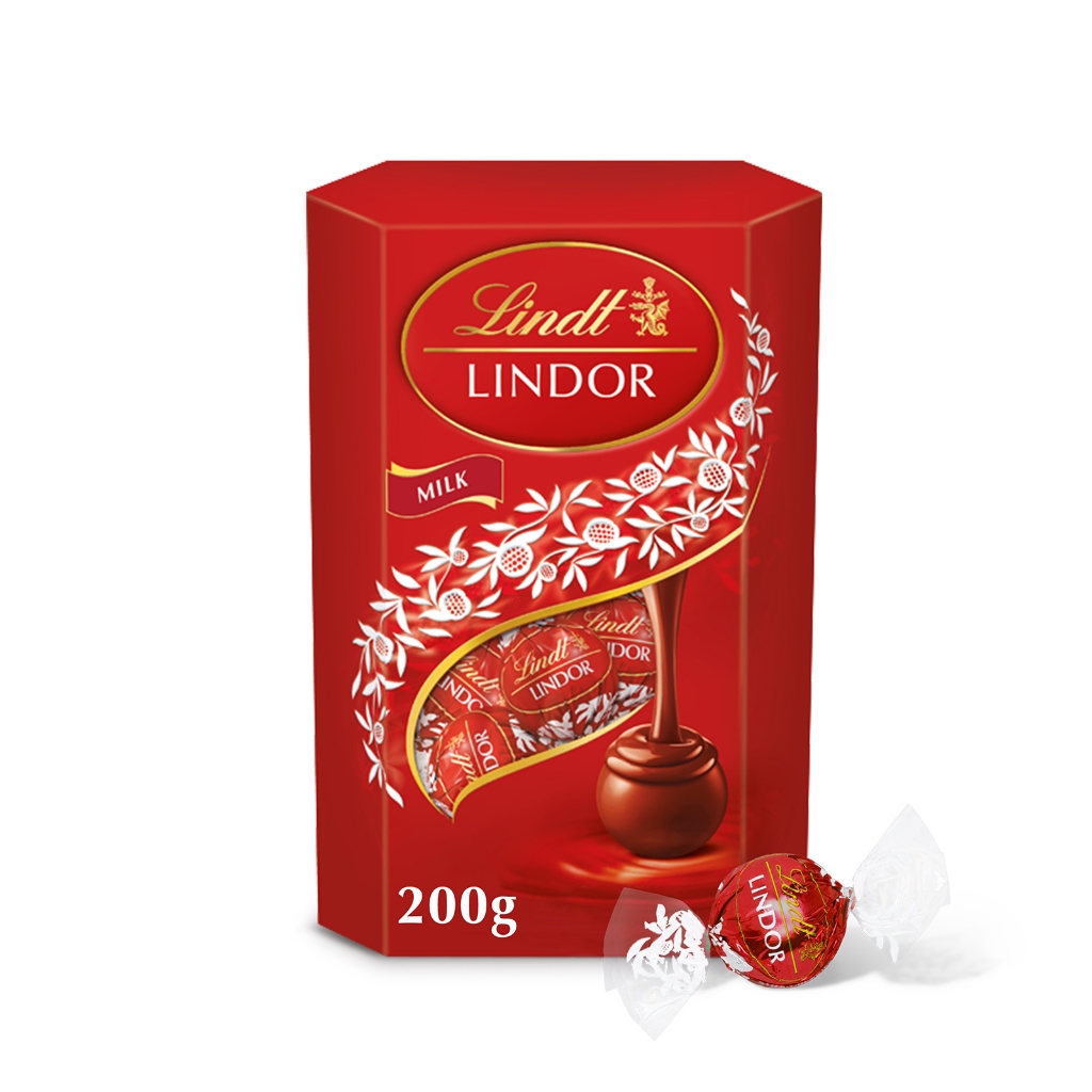 Lindt LINDOR Milk Chocolate Truffles Cornet 200g | Shopee Singapore