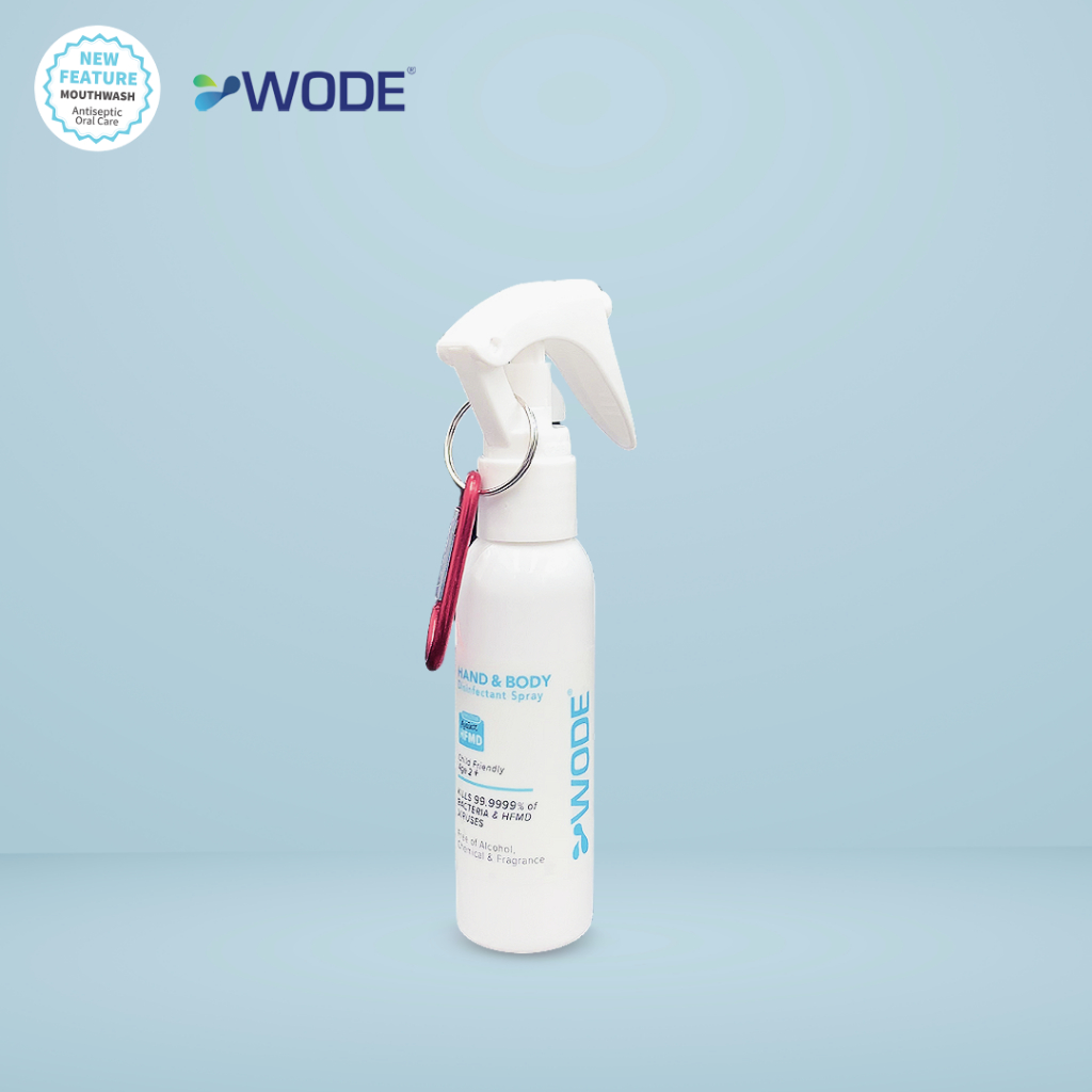 WODE Hand & Body Disinfectant 70ml Spray (ALCOHOL FREE, CHEMICAL FREE ...