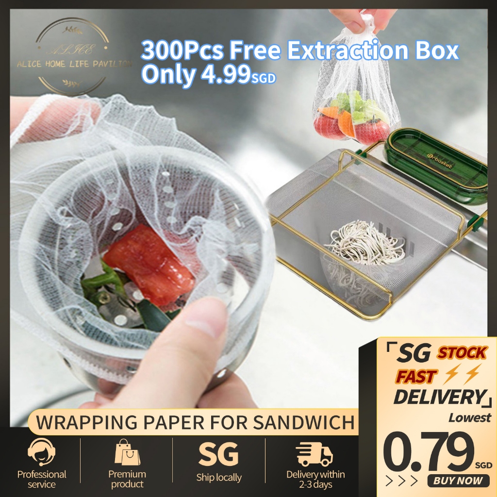 SG Delivery 30/100Pcs Kitchen Sink Net Filter Mesh | Disposable ...