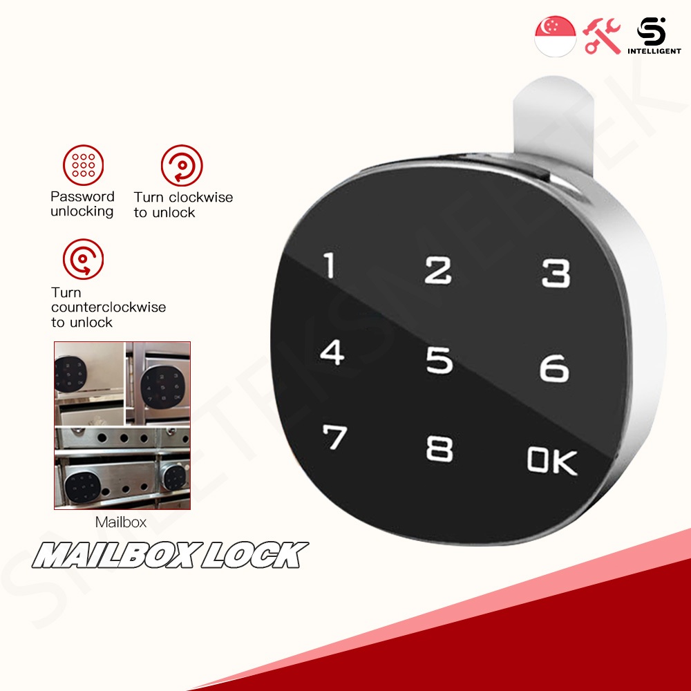 Letter box digital Lock cabinet door Locks digital lock for mailbox ...