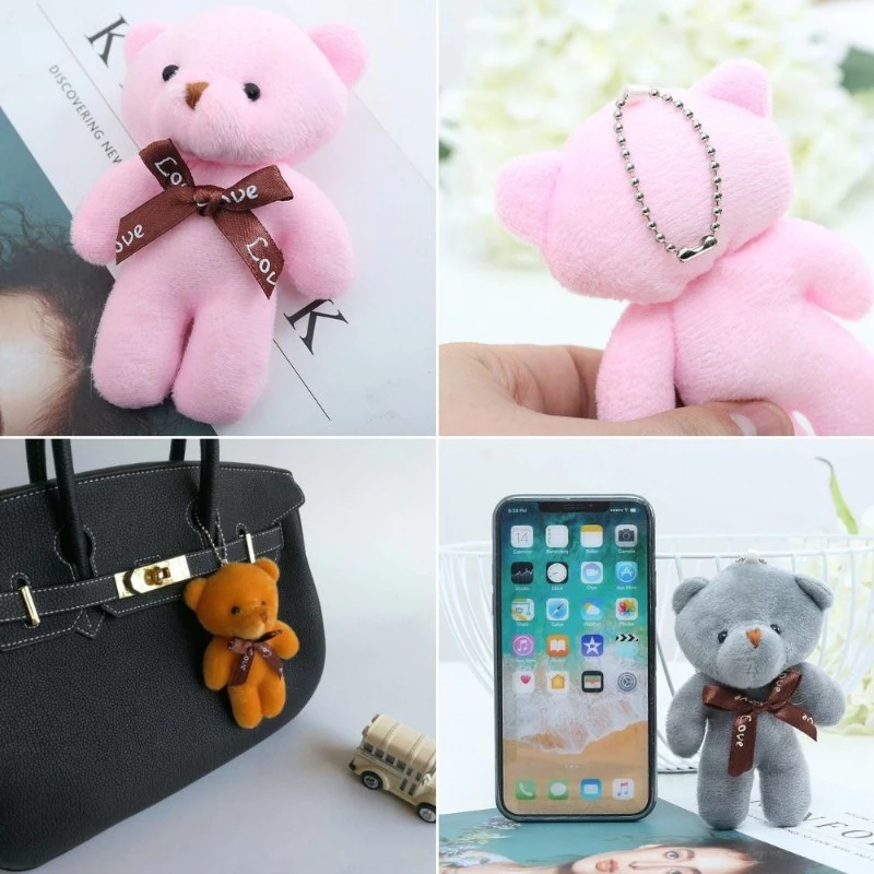 [SG] 12PCS Teddy Bear Soft Plush Toy Mini Bear Small Plushie Cute Bear ...