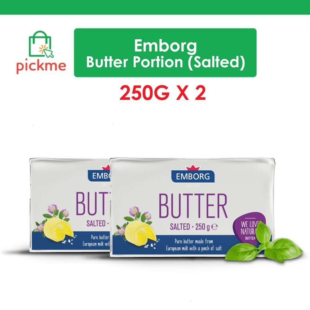 [Bundle of 2] Emborg Butter Portion (Salted) 250G X 2 - Frozen | Shopee ...