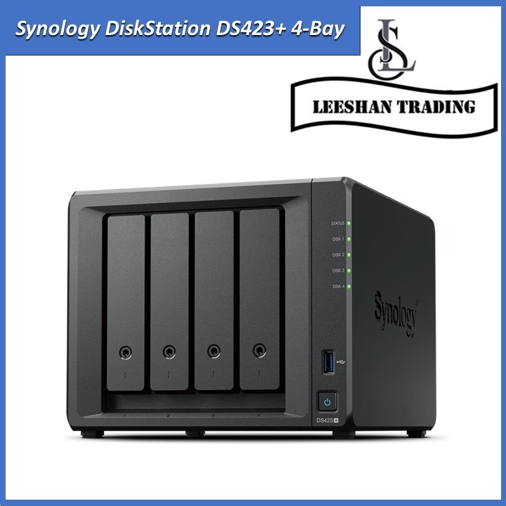 Synology DiskStation DS423+ 4-Bay NAS with 2 Gigabit Lan port ...