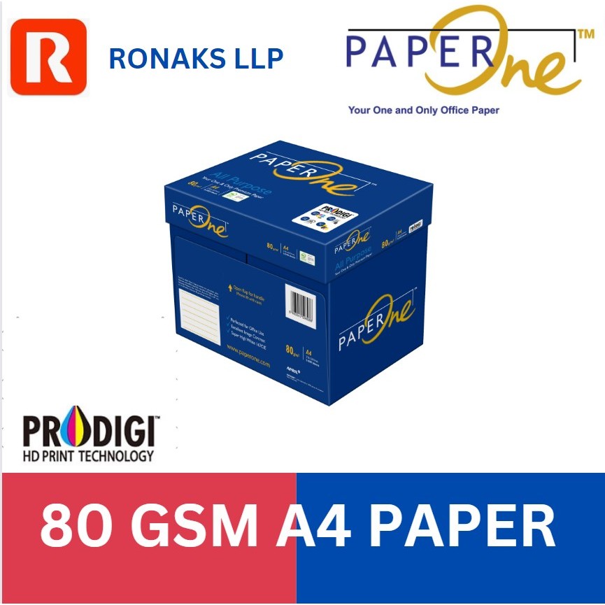 Paperone A4 80gsm / 80 gsm Photocopy copier copy paper high brightness ...