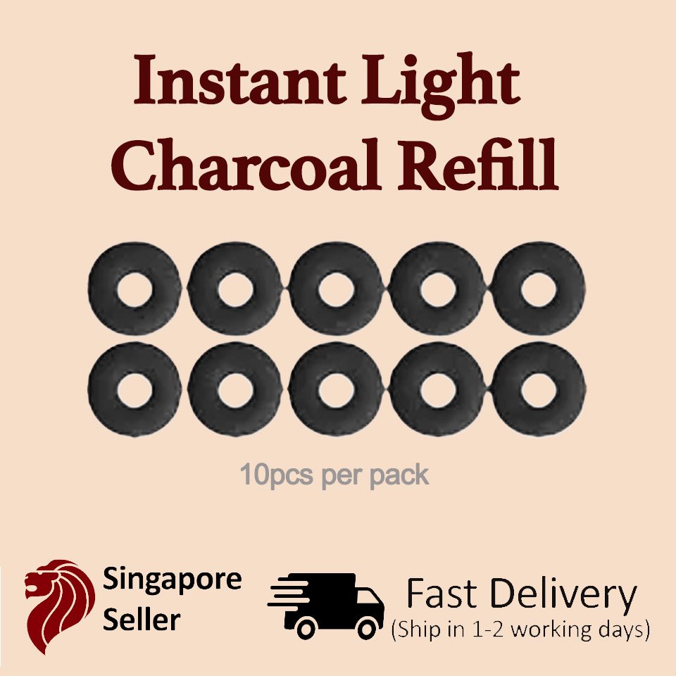 Instant Fast Light Up Eco Friendly Flameless Charcoal For BBQ | Shopee ...