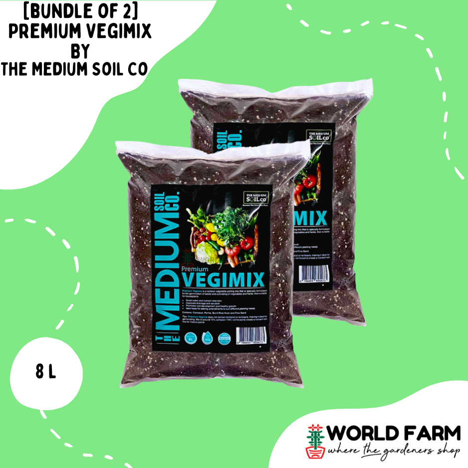 [Bundle of 2] Premium Vegimix, by The Medium Soil Co., Vegetable ...