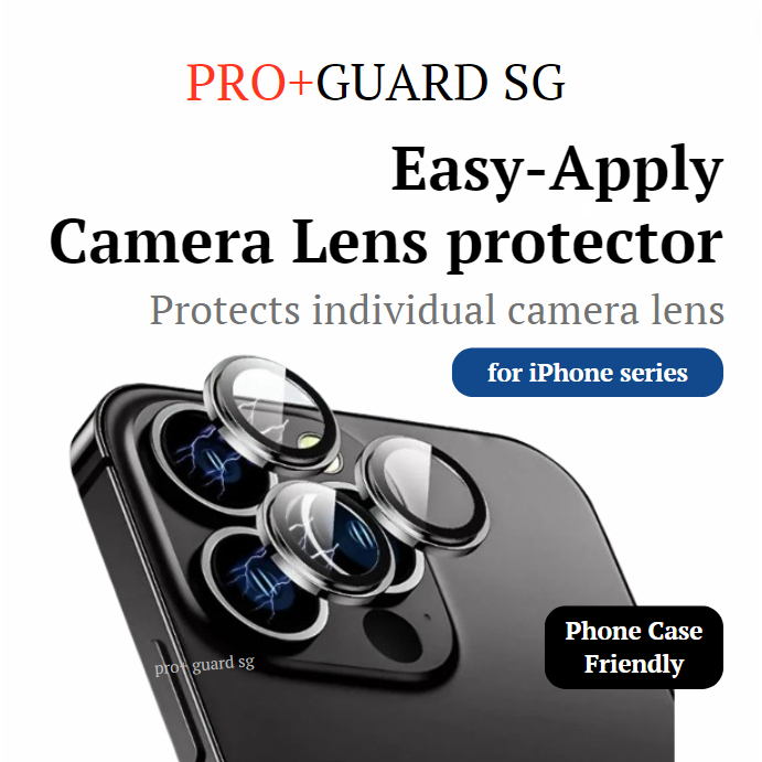 [SG] Easy Apply Individual Lens Camera Protector iPhone 15 Pro Max Plus ...