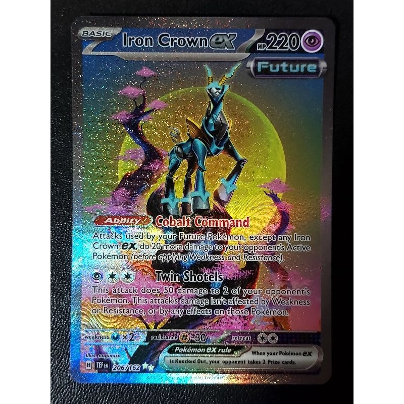 Pokemon iron crown ex special illustration rare temporal forces card ...
