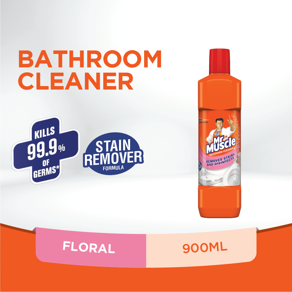 Mr Muscle Bathroom Cleaner Floral 900ML | Shopee Singapore