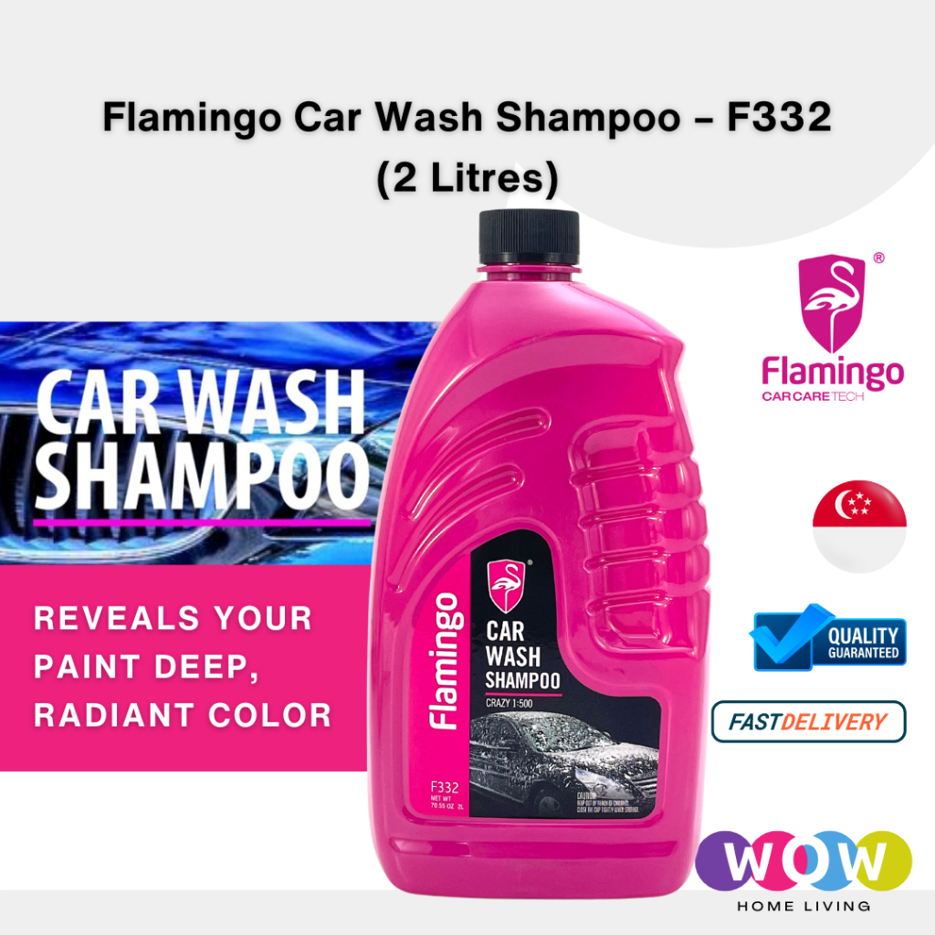 Flamingo Car Wash Shampoo 2 Litre Bundle Deal | Shopee Singapore