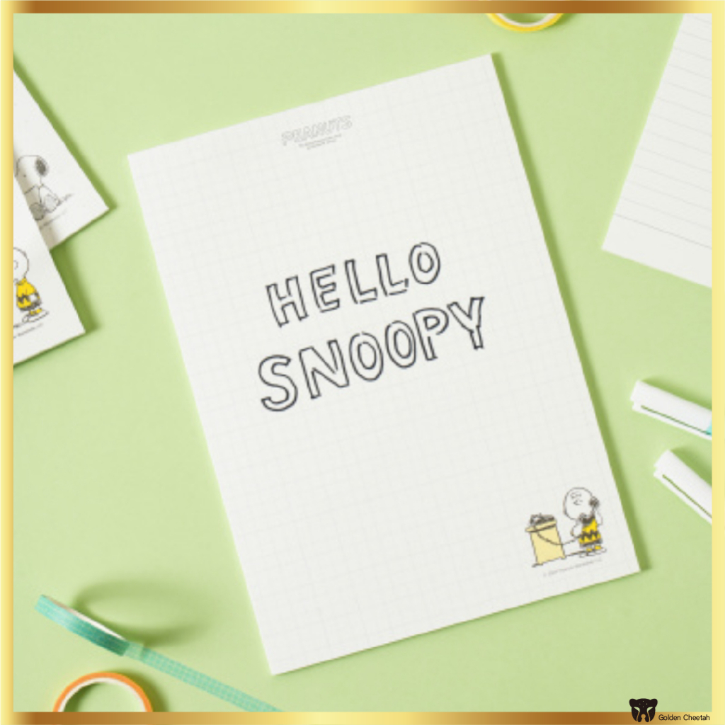 [Daiso Korea x PEANUTS] Snoopy A5 Notepad 40sheets | Shopee Singapore