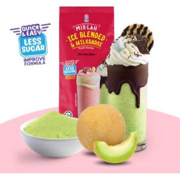 GFB MIX-LAH Honey Dew Bubble Tea Powder, Less Sugar, 1kg, HALAL ...