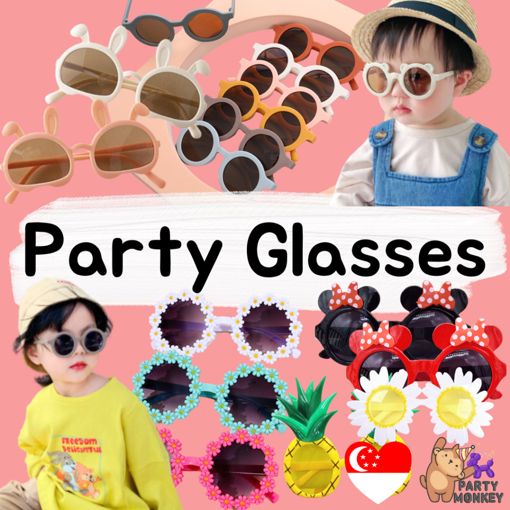 [SG SELLER] Kids Party Glasses Cute Shades for Children Birthday ...