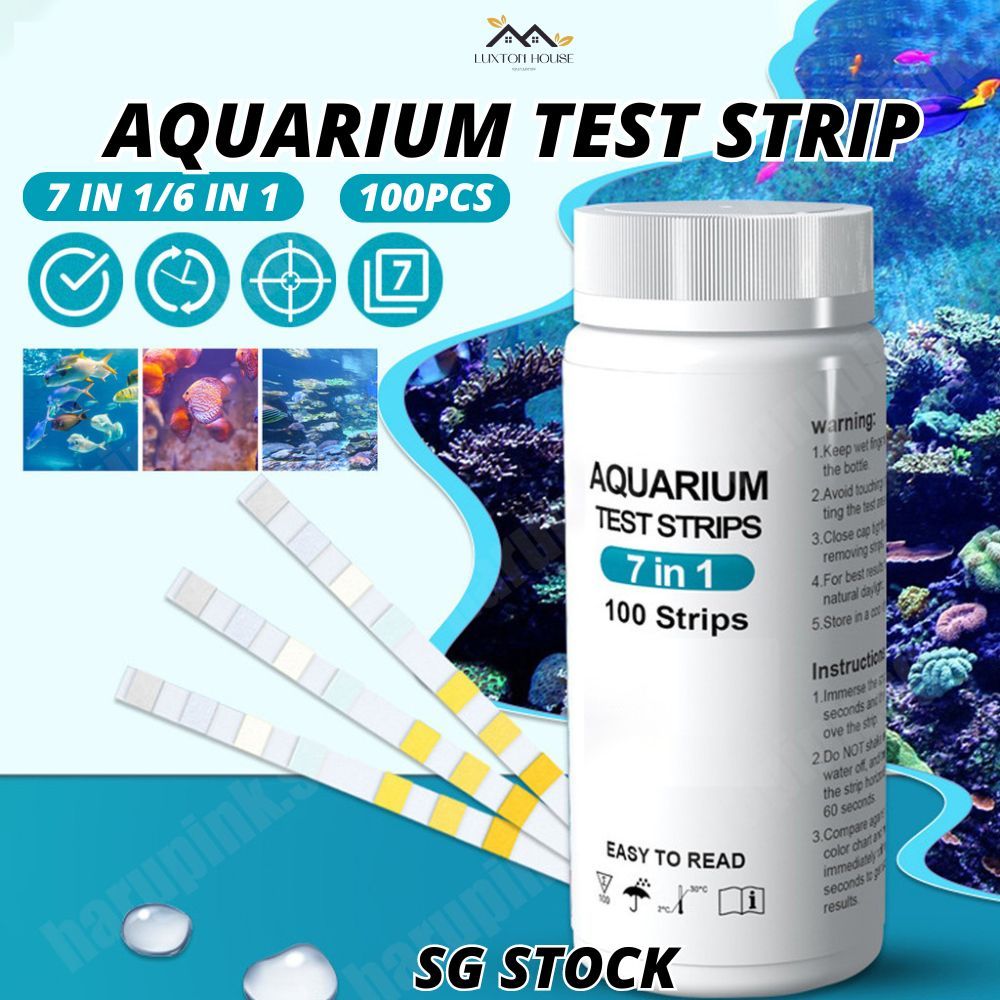 {SG} 100PCS Aquarium Test Strip Aquarium Testing Kit for Aquarium Water ...