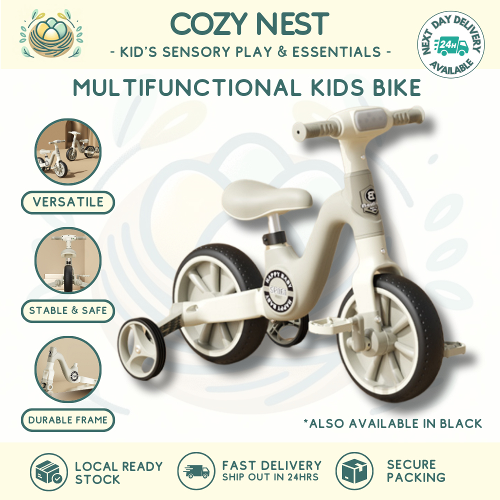 [Sg Ship] Premium Multifunctional Kids Balance Bike - No-Pedal Toddler ...