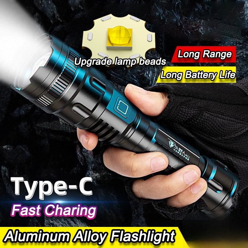 Tactical Torch light Ultra Bright Zoomable Tactical Flashlight ...