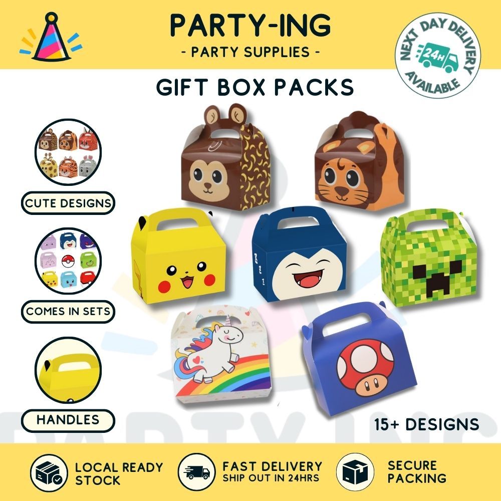 [SG SHIP] Goodies Kids Gift Boxes Bag Gift Box Birthday Celebration ...