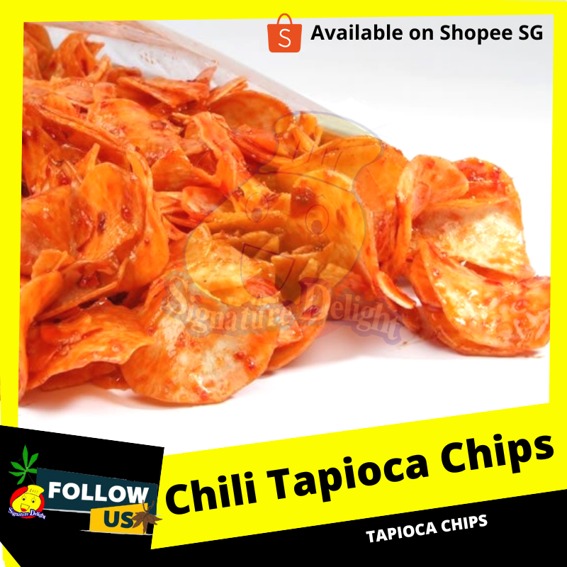 SIGNATURE DELIGHT Chili Tapioca Chips 200g / Kerepek Ubi Pedas Basah ...