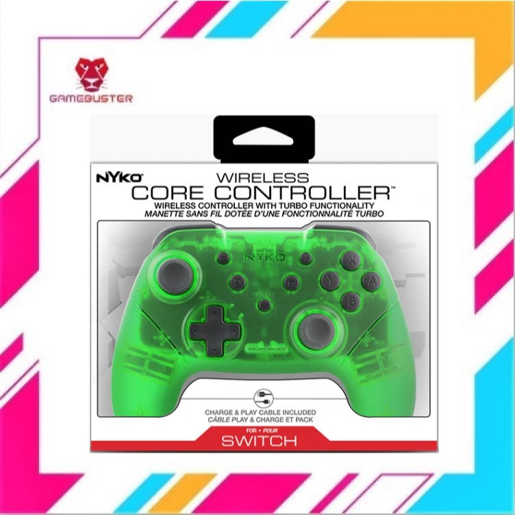 NYKO Nintendo Switch Wireless Core Controller Translucent Green (87264 ...