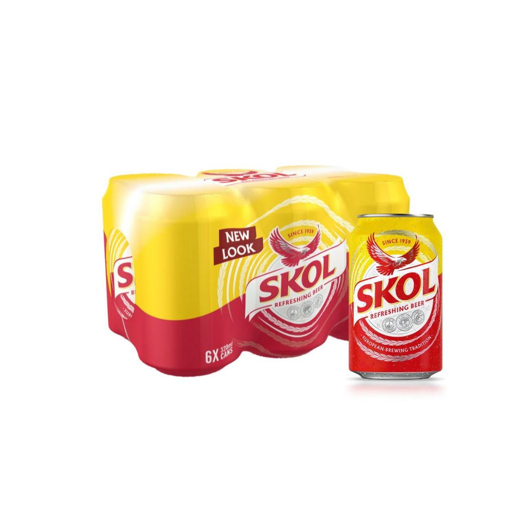Skol Lager Beer 320Ml Can [Bundle of 6] | Shopee Singapore