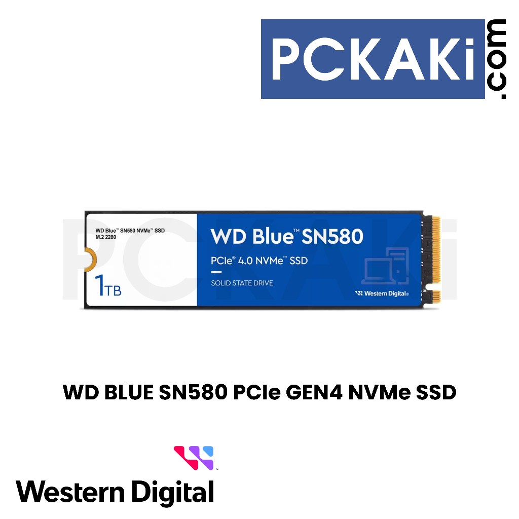 WESTERN DIGITAL WD BLUE SN580 PCIe NVMe SSD Solid State Drive SSD GEN4 ...