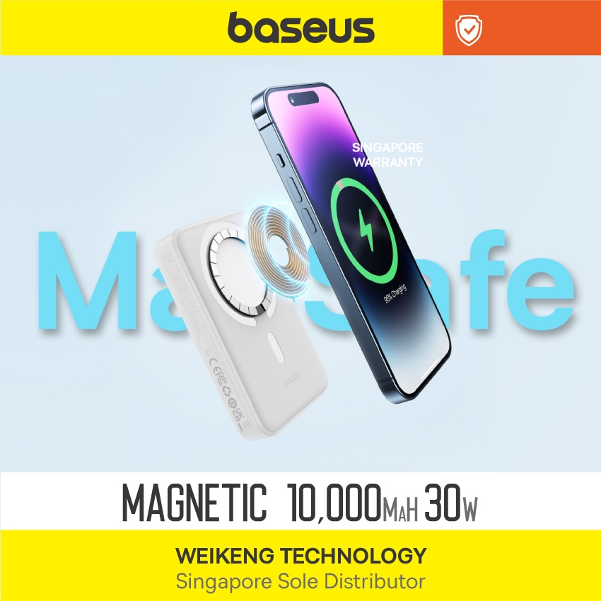 Baseus Magnetic Mini Wireless Fast Charge Power Bank 10000mAh 30W ...