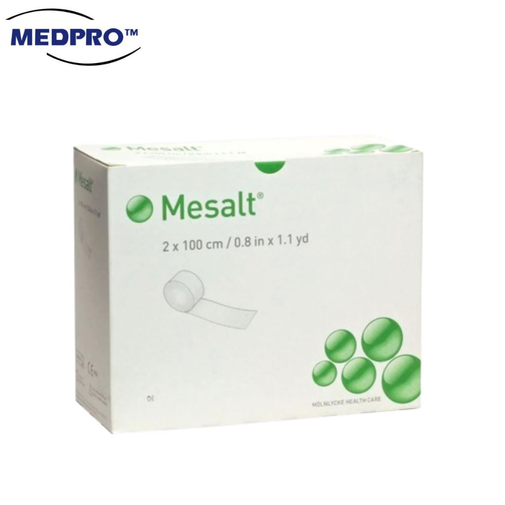 (1 BOX) Mesalt Ribbon Gauze Dressing (2cm x 100cm) | (10cm x 10cm ...