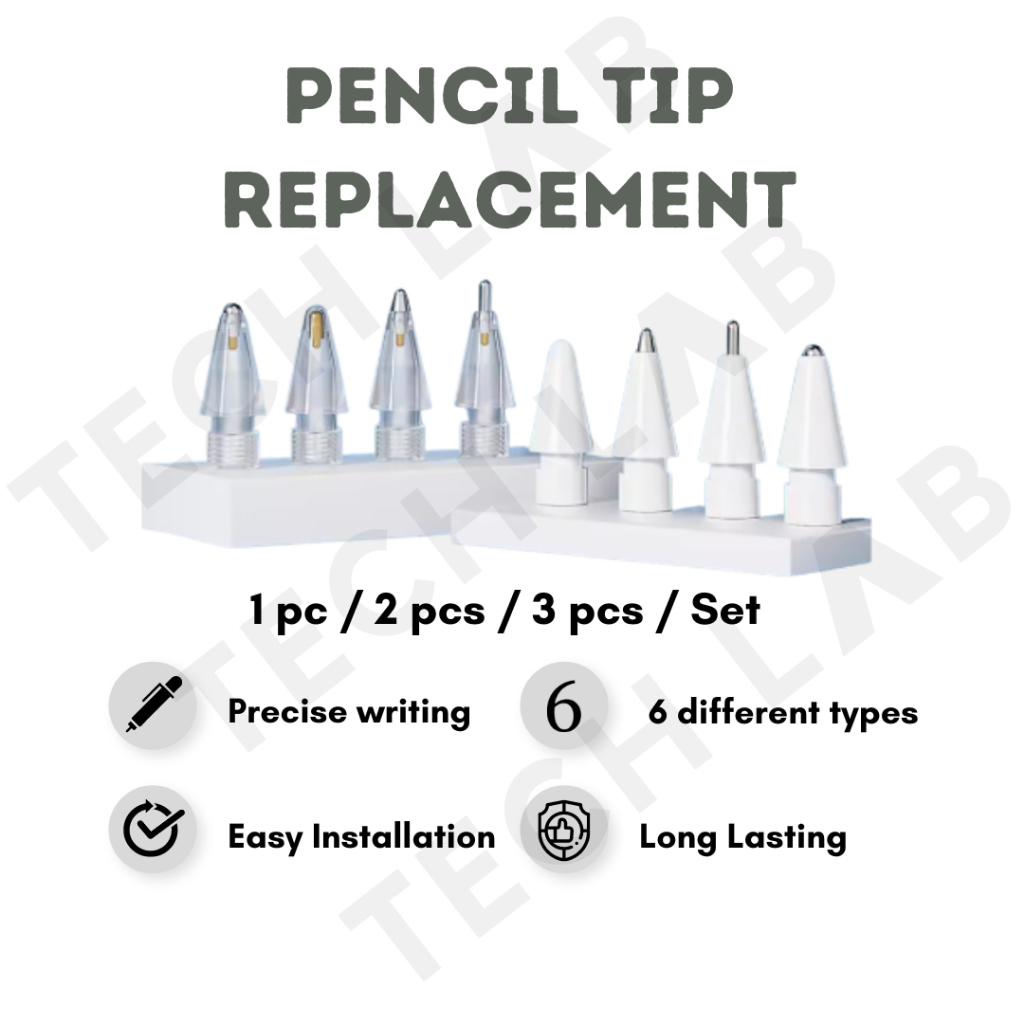 [SG] Tips Replacement Compatible with Apple Pencil Pro, USB C, Gen 1/2 ...