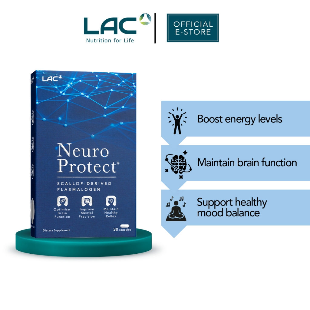 [LAC BRAIN] Neuro Protect - Scallop-derived Plasmalogens (30 capsules ...