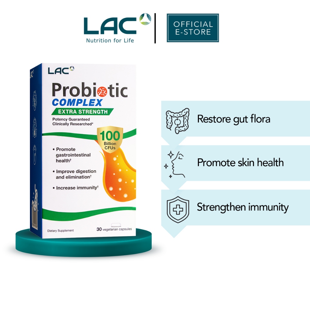 [LAC PROBIOTIC] Probiotic Complex 100 Billion CFU - Ultimate Support ...