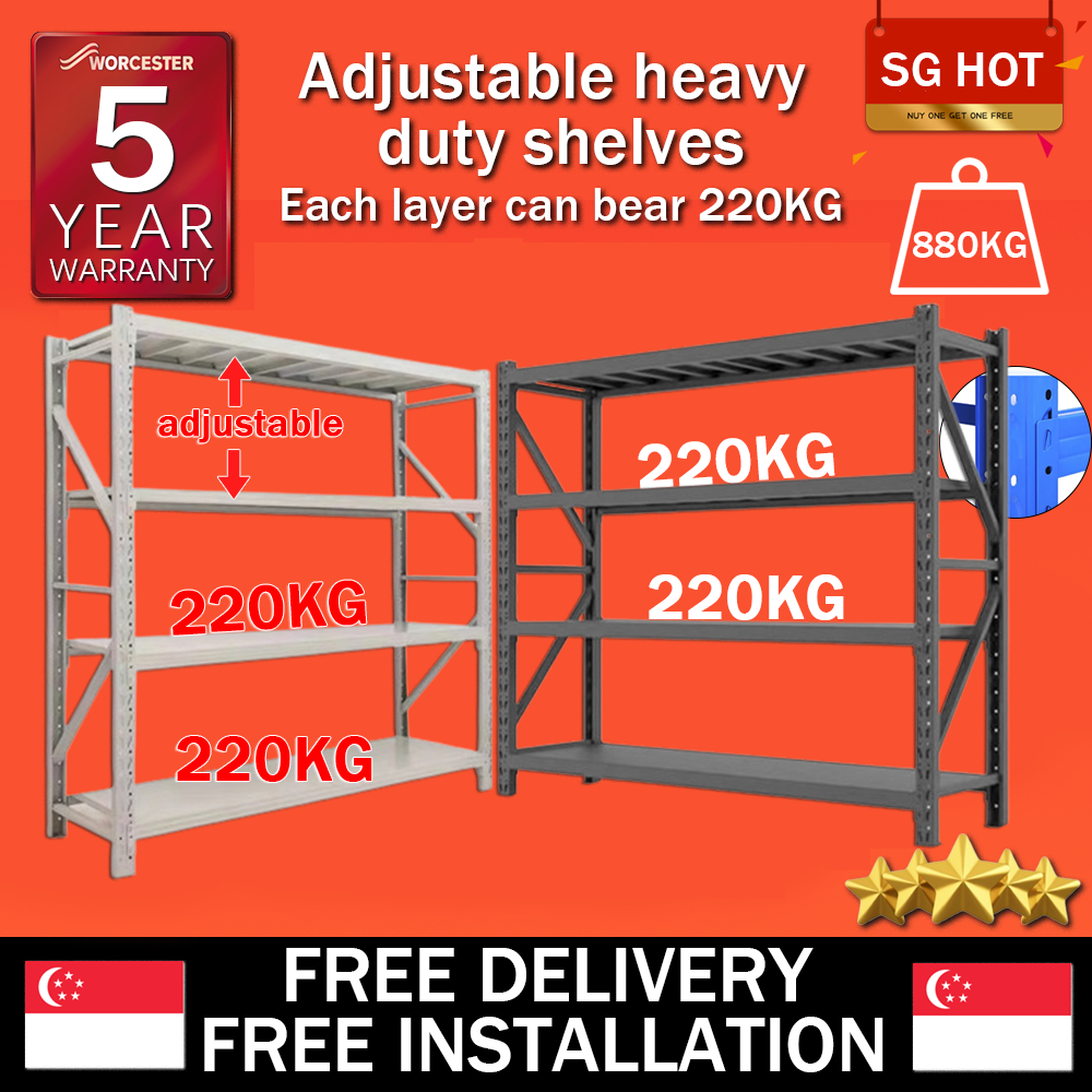 Book Shelf Rack Storage Shelf Heavy Duty Metal Boltless Plant Rack (For ...