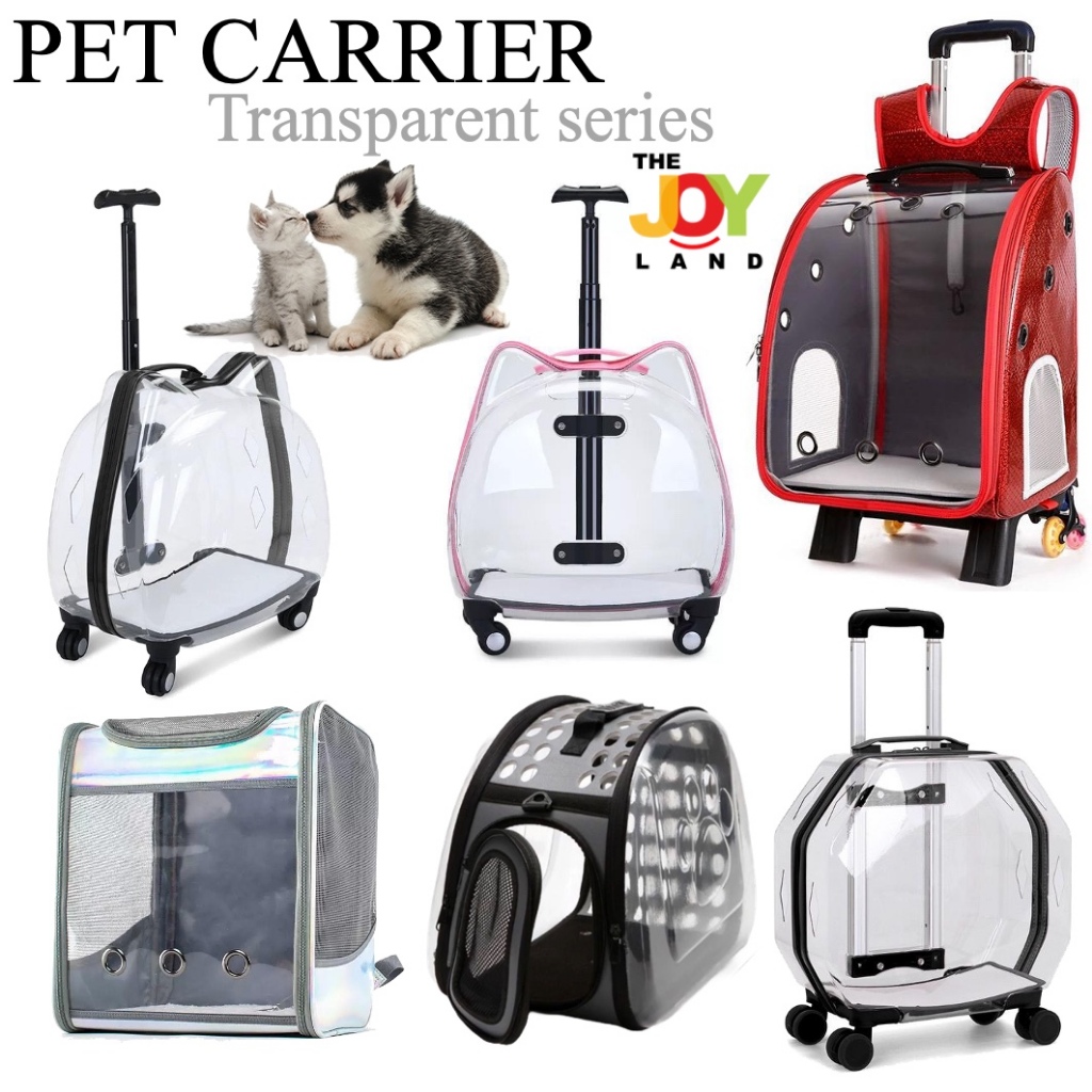 Transparent Pet Carrier Luggage Carrier Backpack Carrier Space Pet ...