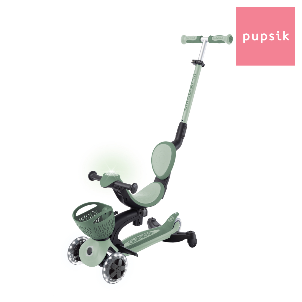 Globber GO•UP Baby Lights 360° Foldable Convertible Scooter (5 Colors ...