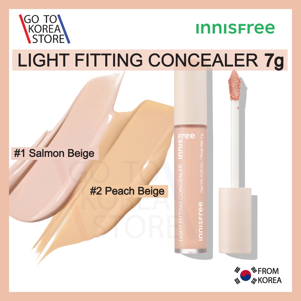 [INNISFREE] LIGHT FITTING CONCEALER 7g (SALMON BEIGE / PEACH BEIGE ...