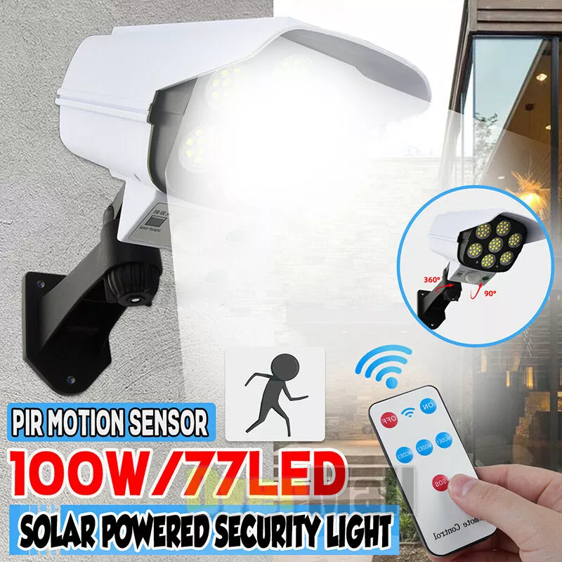 Solar Street Light Monitoring Lamp 77 LED Camera Body Induction Wall ...