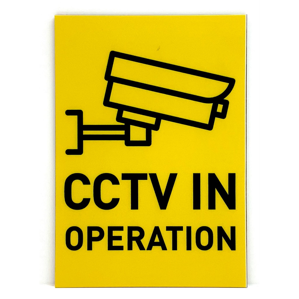CCTV IN OPERATION SIGN/SIGNAGE | NOTICE SIGN, WARNING SIGN, PROTECTION ...
