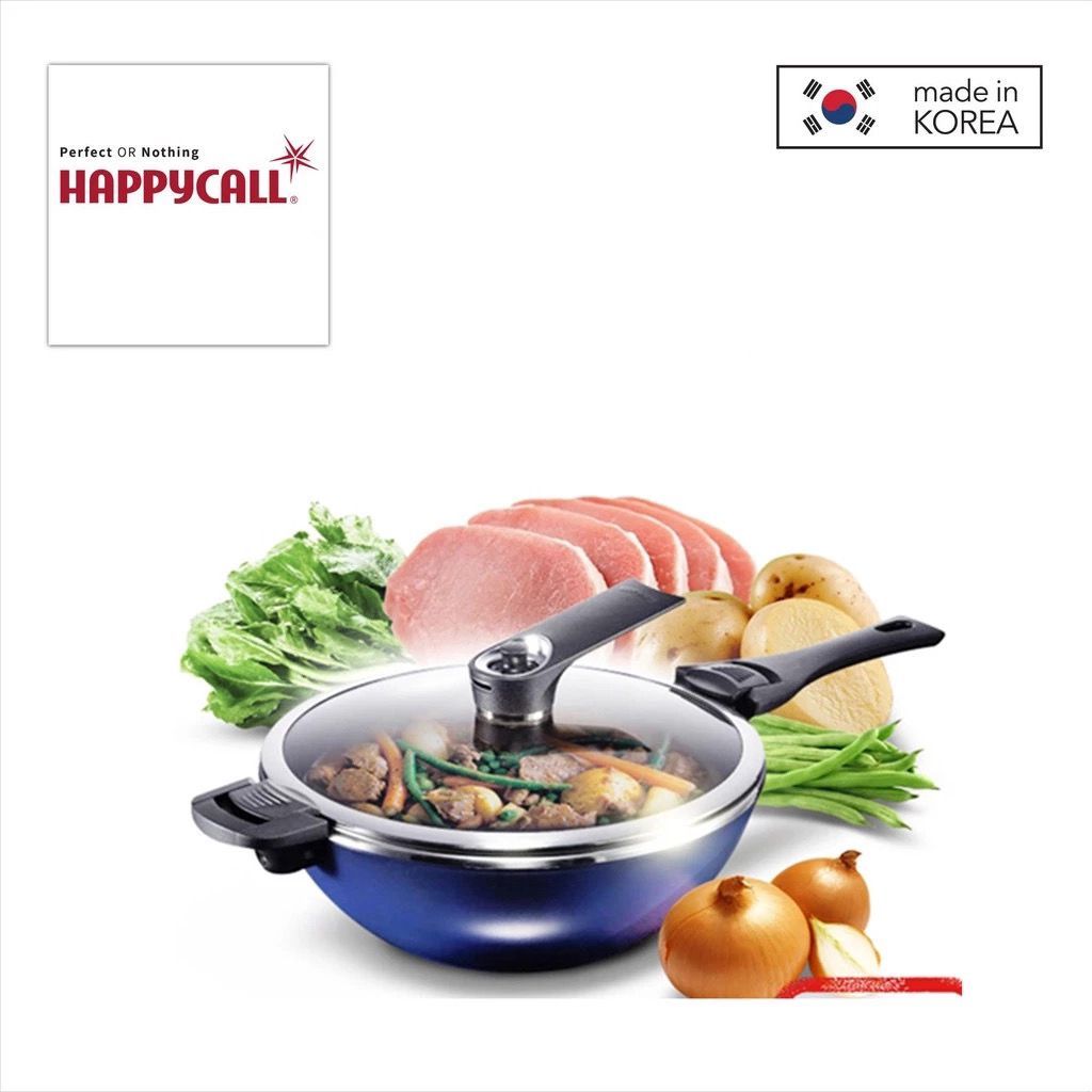 Happycall IH Vacuum Pot 30cm Wok 3003-0071 (Made in Korea) | Shopee ...
